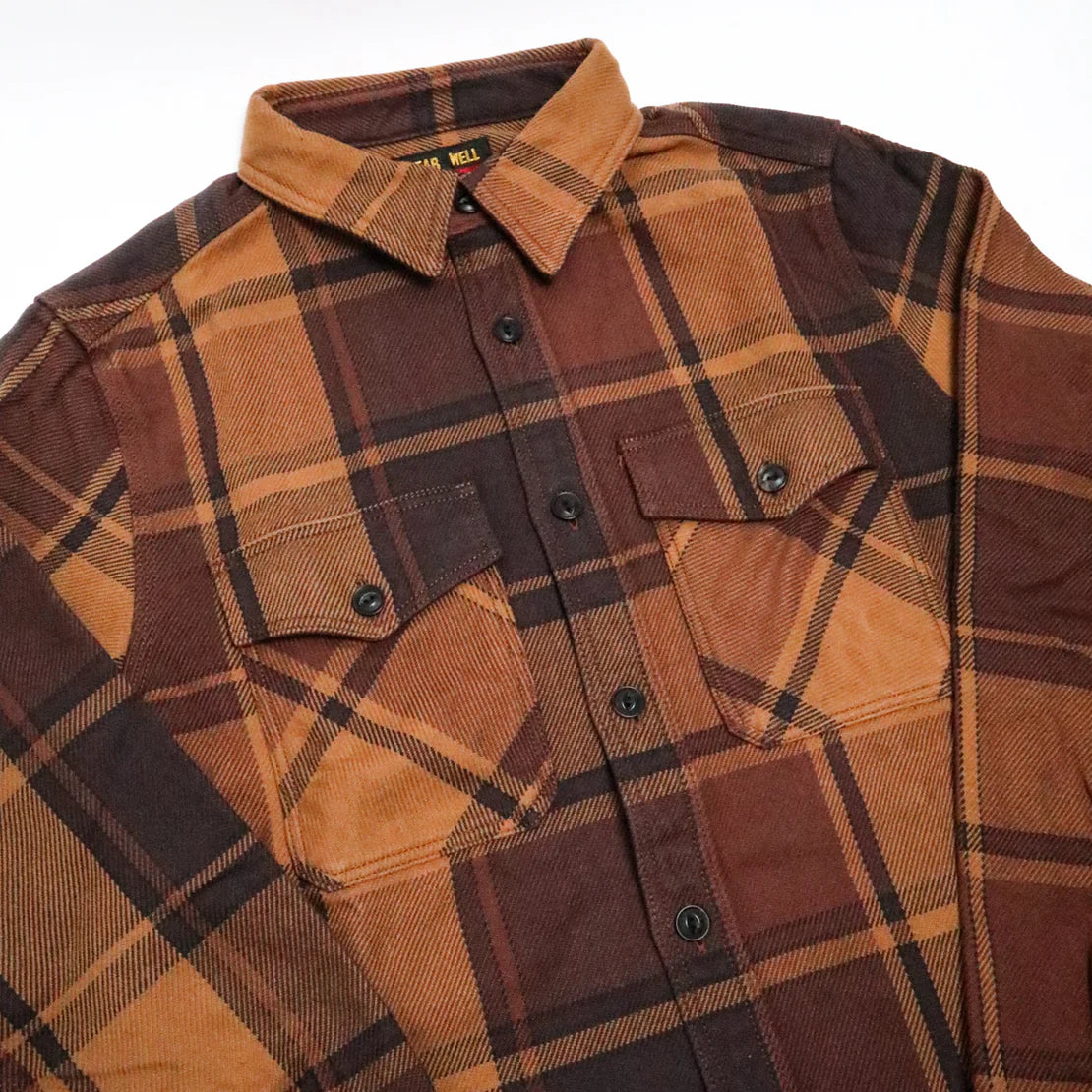 UES EXTRA HEAVY FLANNEL SHIRT - ORANGE – CRAFTMAN