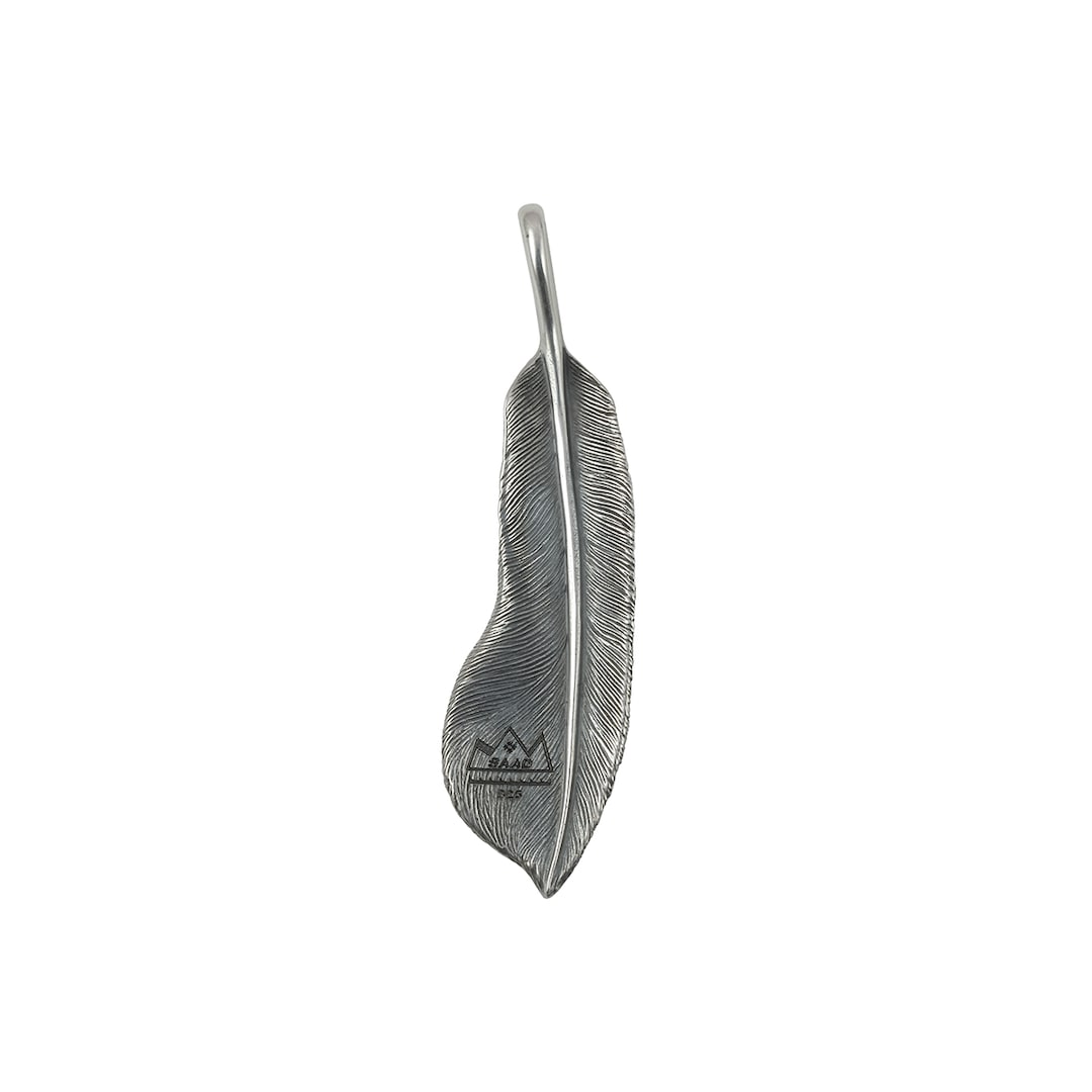 Covert Feather Sleeping Beauty Turquoise Left Facing Pendant, Small ...