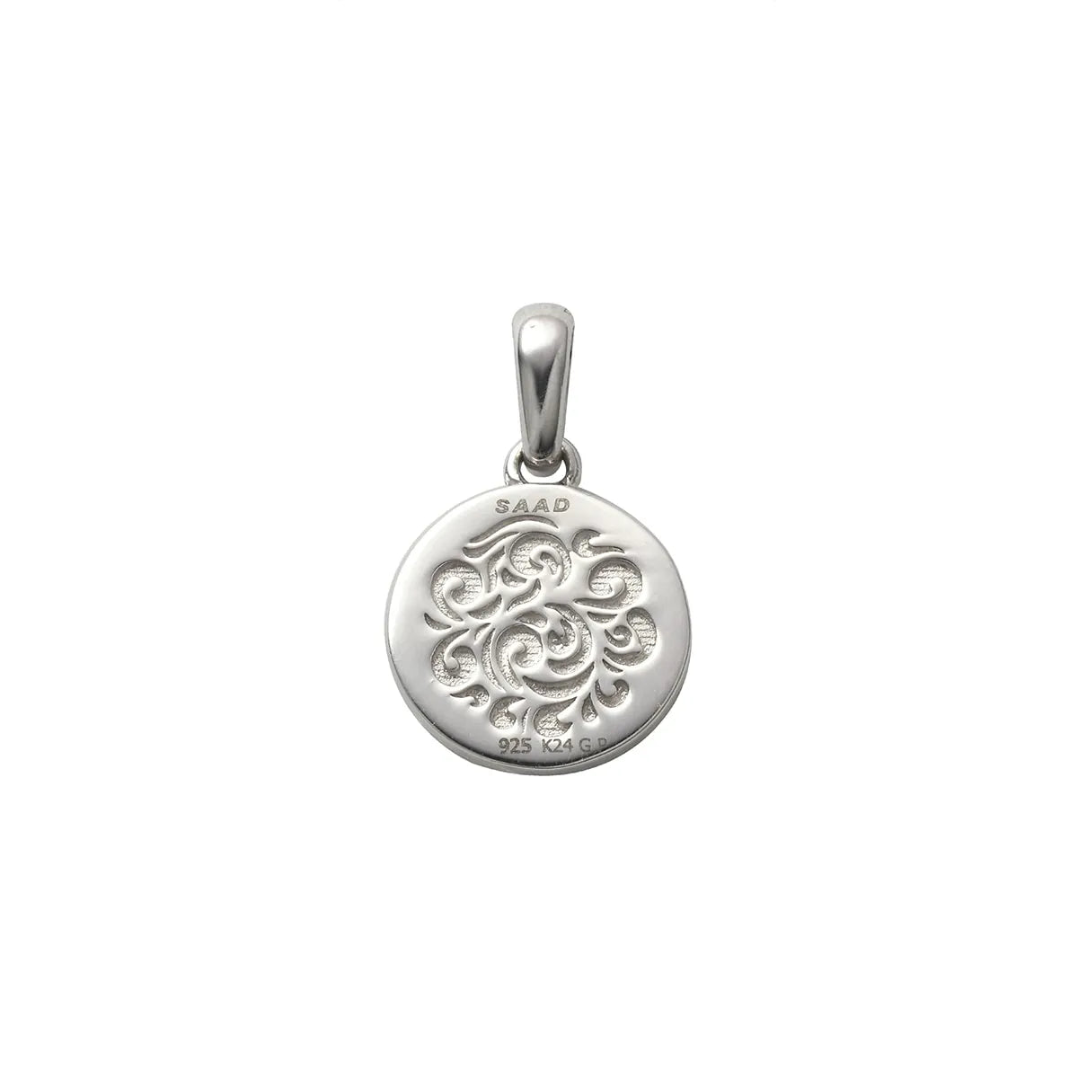 Kingman Turquoise Sun Symbol and Arabesque 24K Gold Plated Pendant, Sm ...